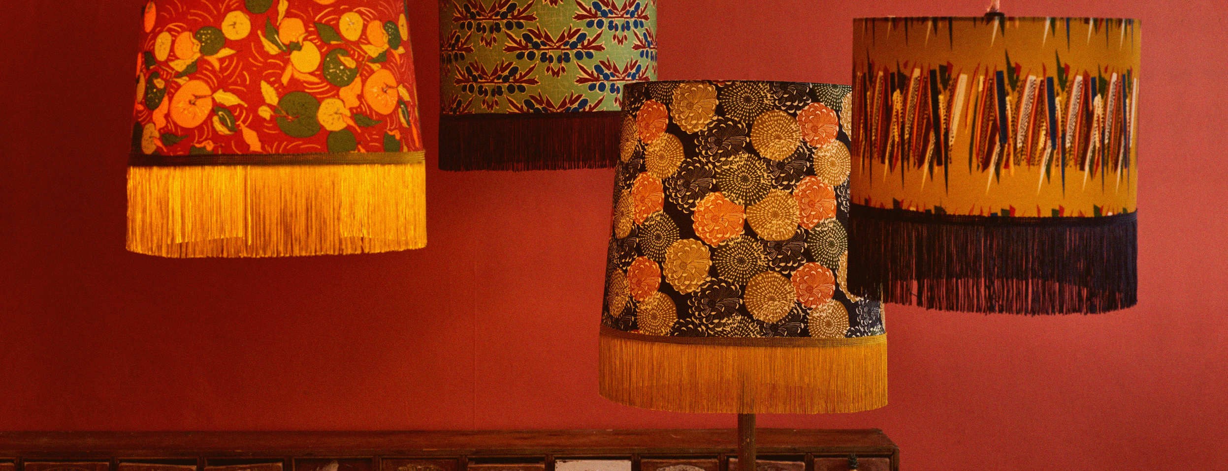 Unique, Colourful Print Lamp Shades | Vintage Style | UK