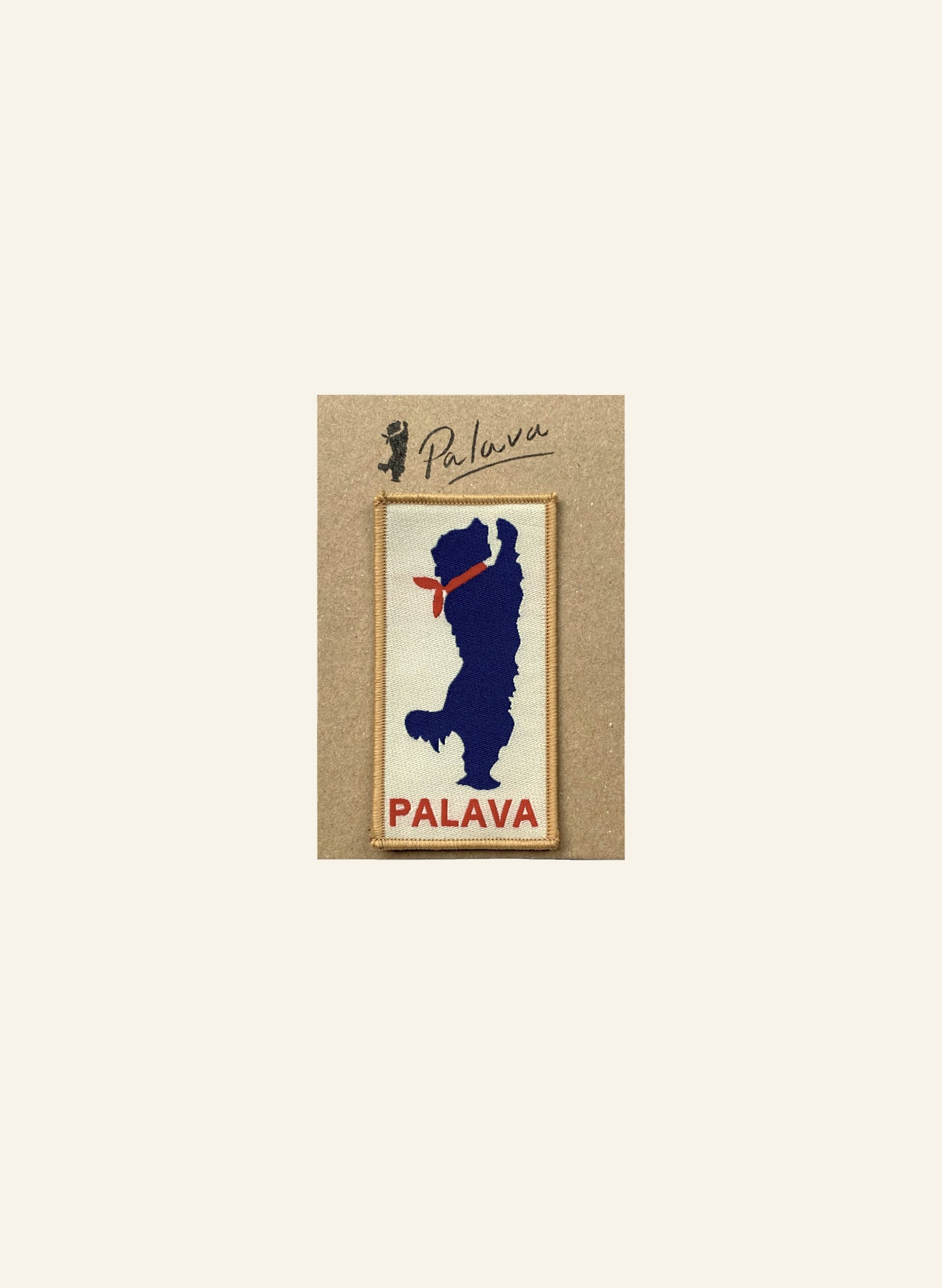 Embroidered Iron-On Patch - Rodney | Made in the UK from Recycled Yarn