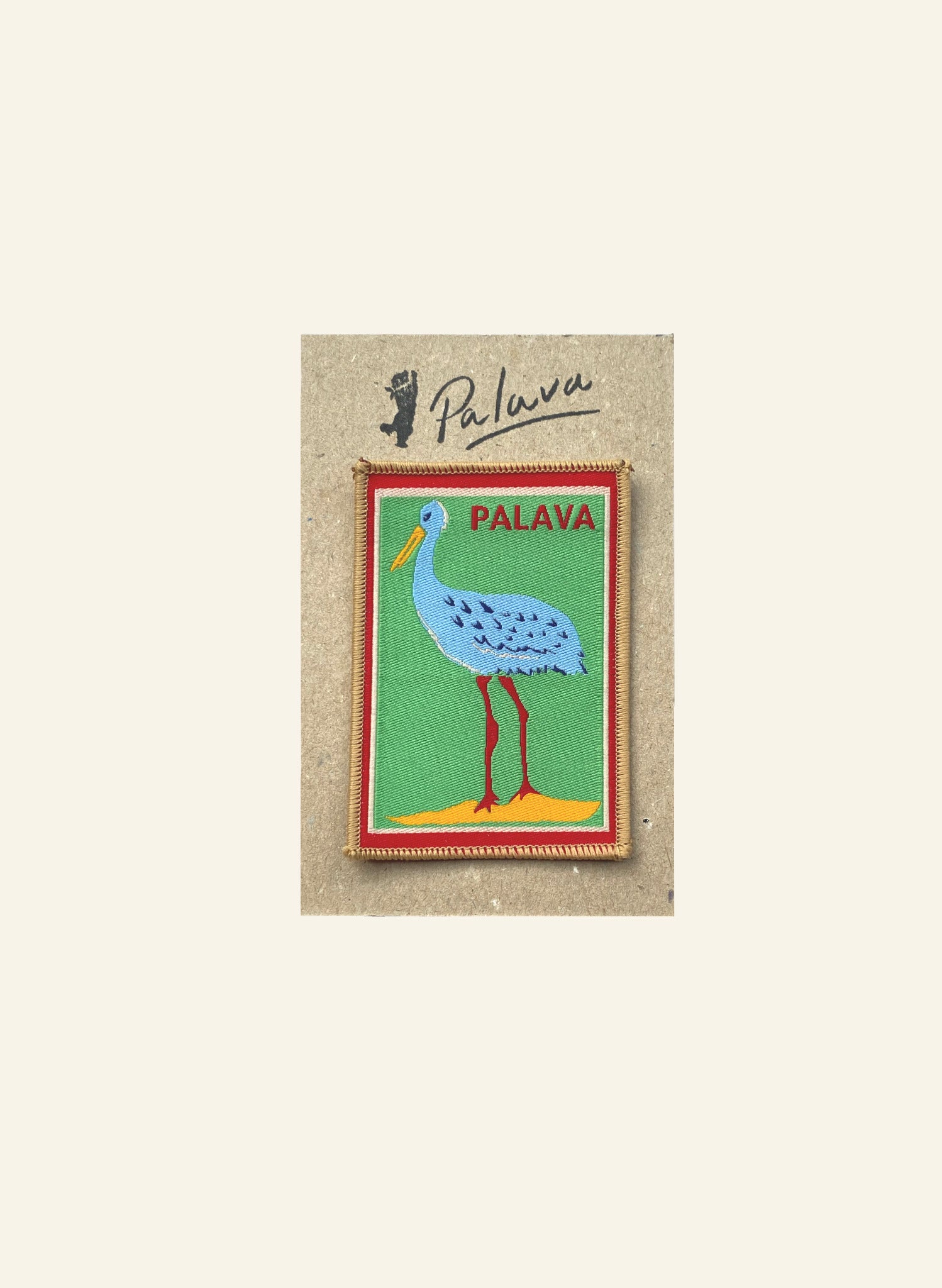 Iron-On Mending Patch - Stork | Recycled Yarn | Made in UK