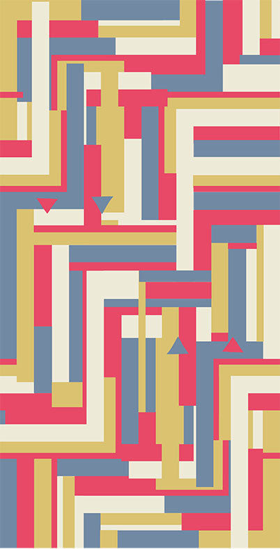Pastel Axis Print Fabric by the Meter | 100% Tencel | Palava
