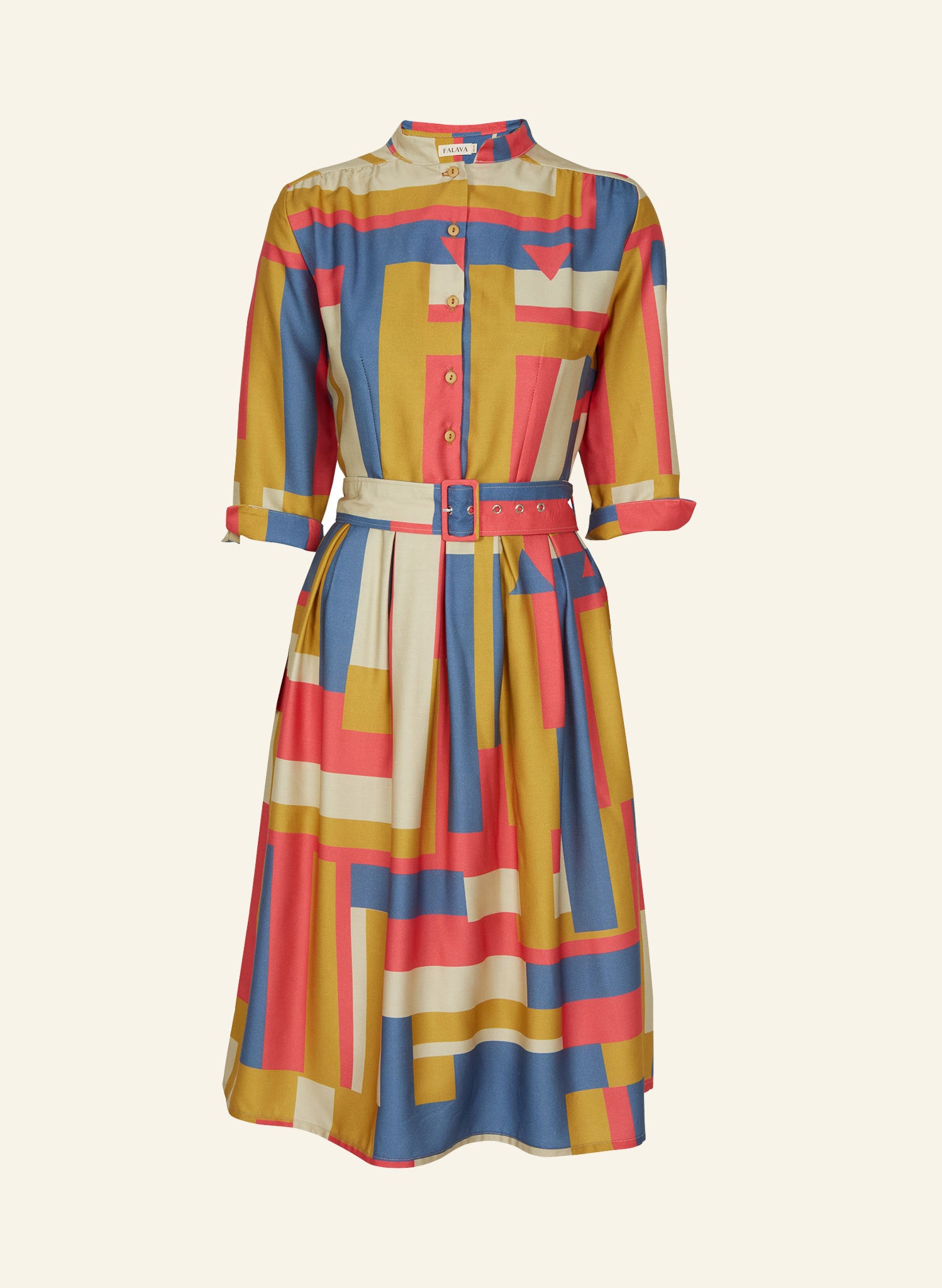 Pastel Axis Print Fabric by the Meter | 100% Tencel | Palava
