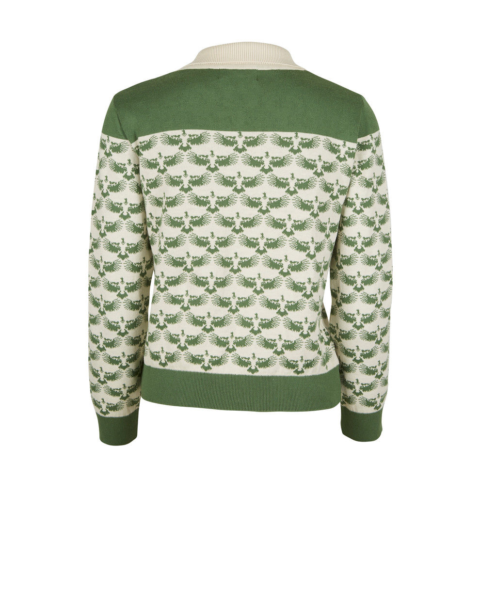 Women's Green Eagles Print Jumper | 100% Organic Cotton